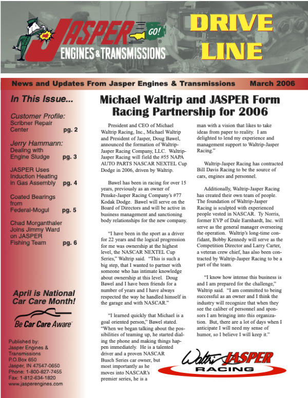 Jasper Engines and Transmissions Newsletter Archives