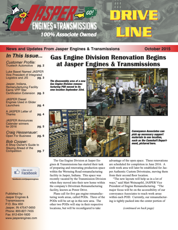 Jasper Engines and Transmissions Newsletter Archives